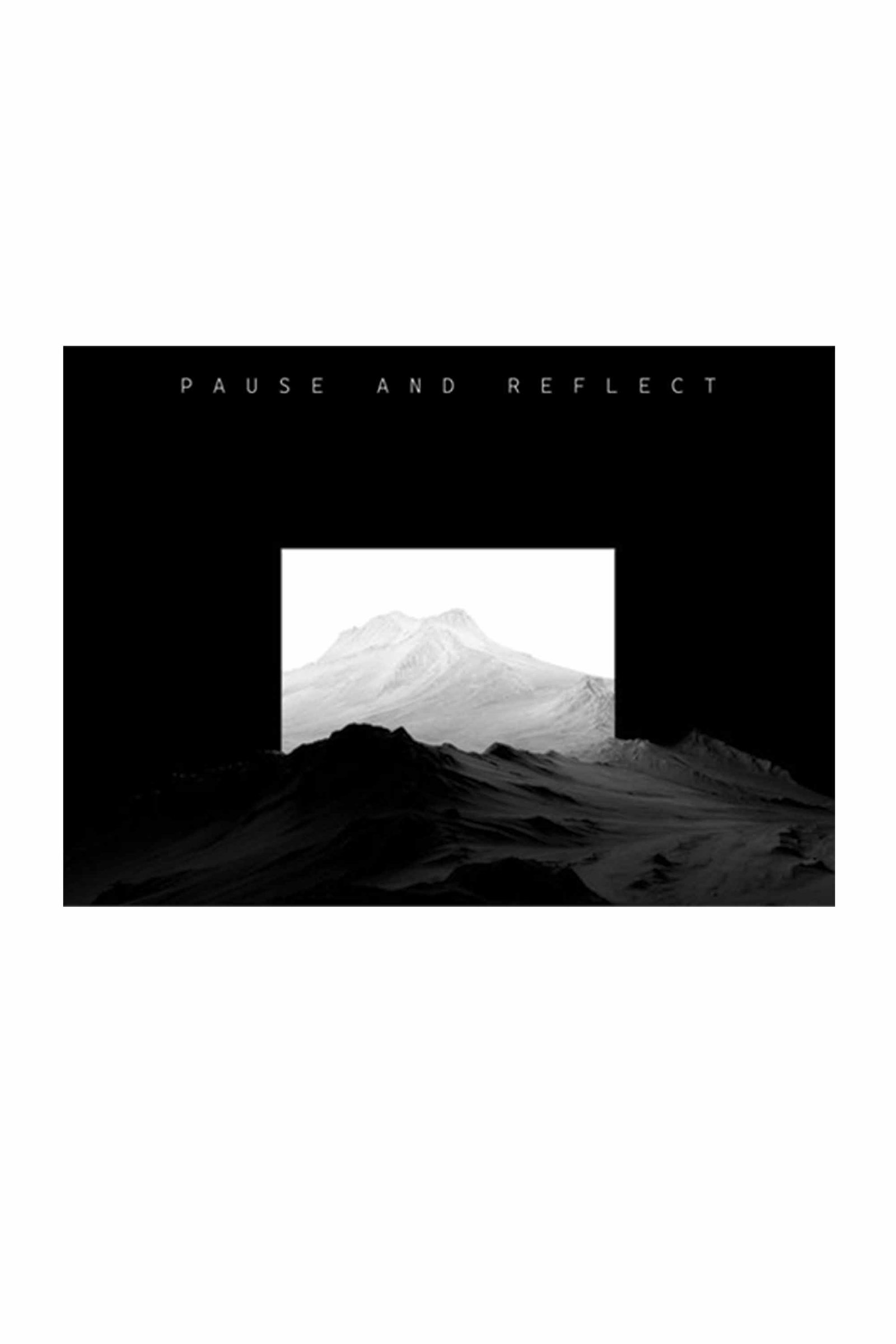 Pause And Reflect Printed T Shirt All About Mountains